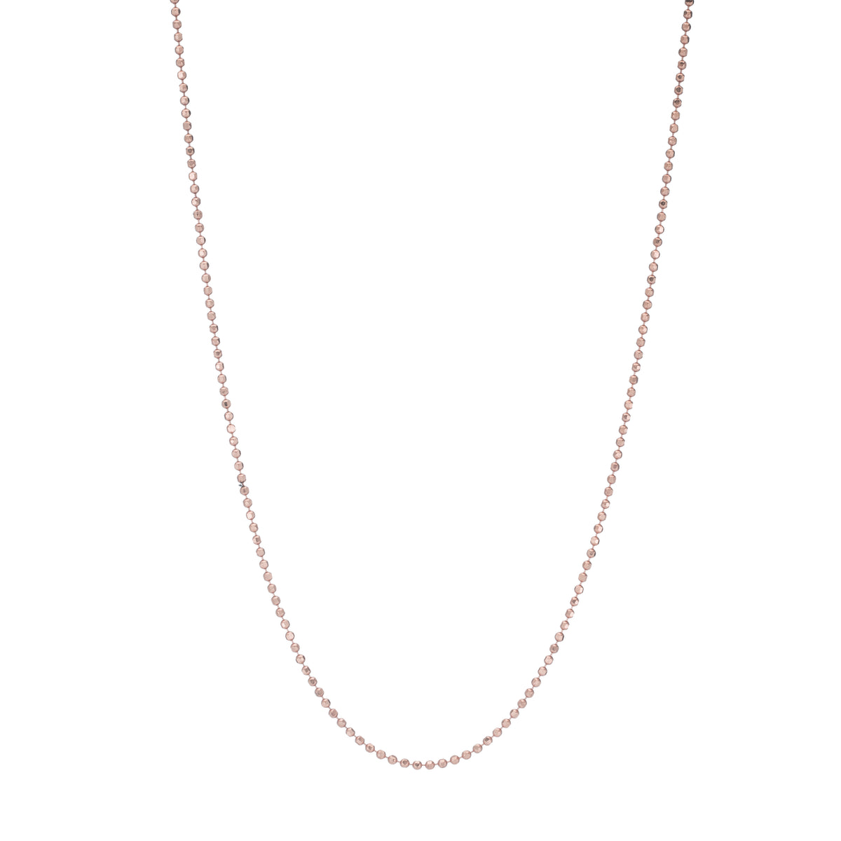 Rose gold ball necklace store