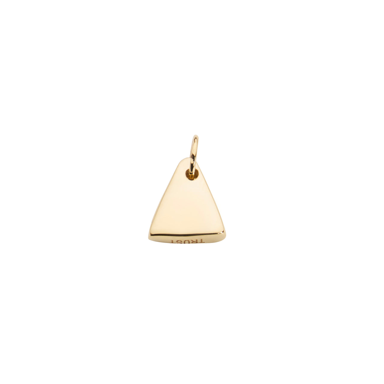 Raw Triangle Pendant - Gold | Mara Scalise