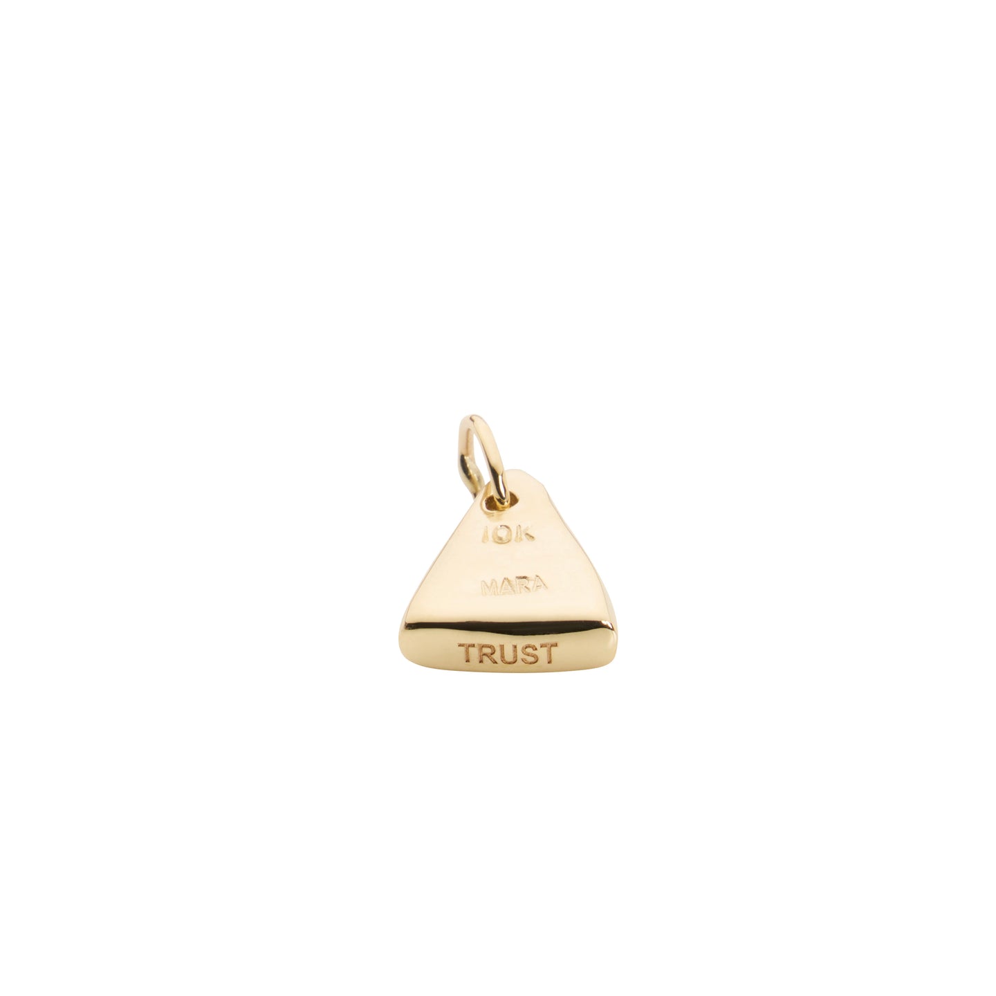Raw Triangle Pendant - Gold | Mara Scalise
